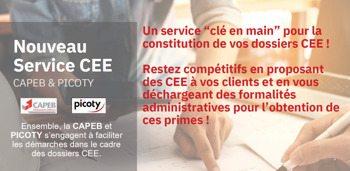 CEE PICOTY : Le service clé en main de la CAPEB Nouvelle-Aquitaine ・ CAPEB